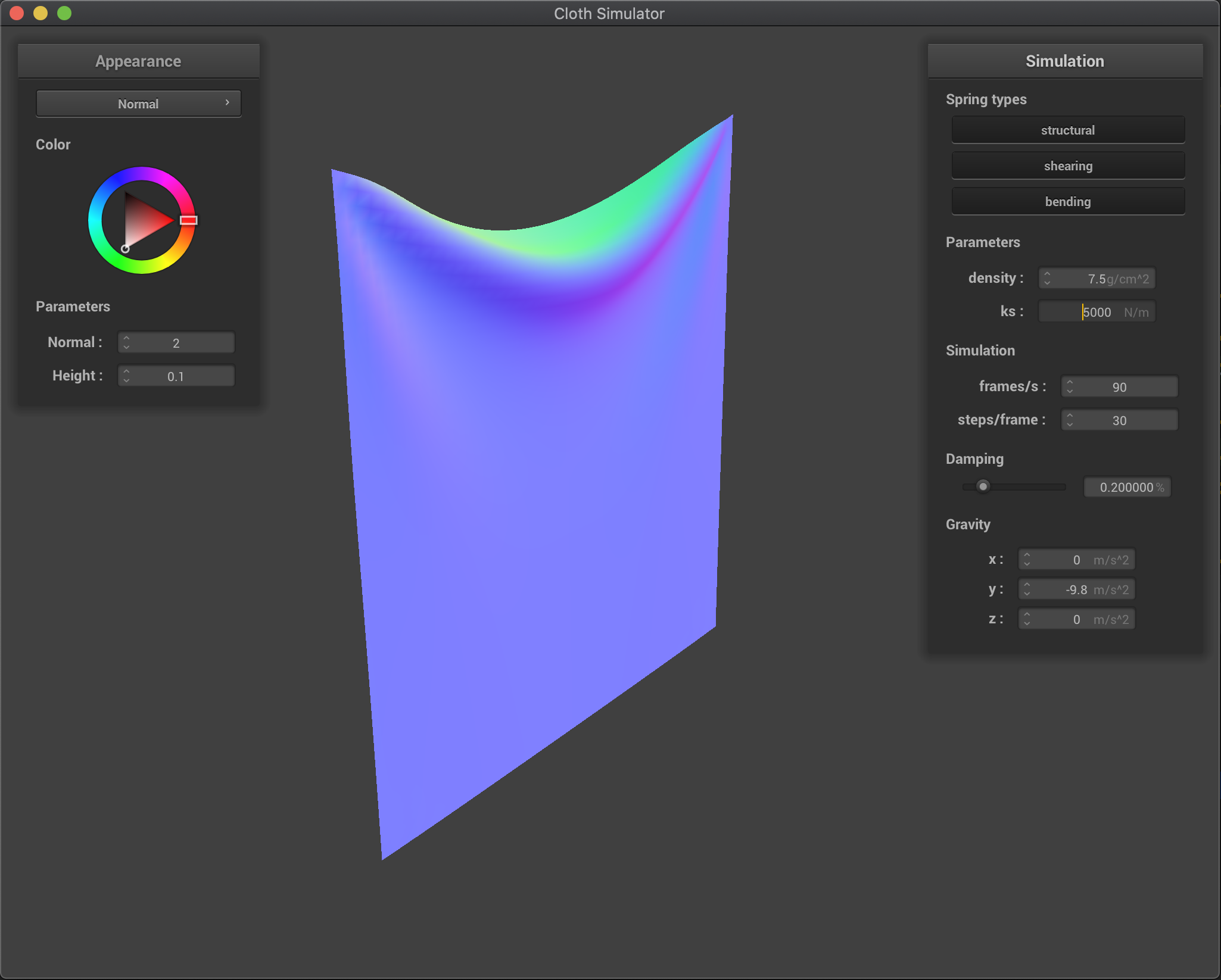 Project 4 - Cloth Sim | sp22-project-webpages-asdegoyeneche