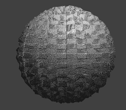 Displacement Mapping on Sphere: Coarseness 16